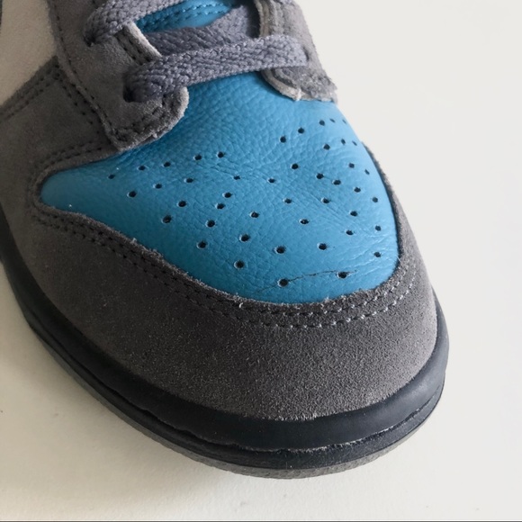 Nike | Shoes | Nike Dunk Low Cl Aqua Blue Grey Suede Sneakers | Poshmark